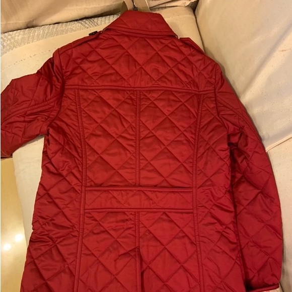 Burberry | Jackets & Coats | Burberry Frankby Quilted Jacket Red | Poshmark